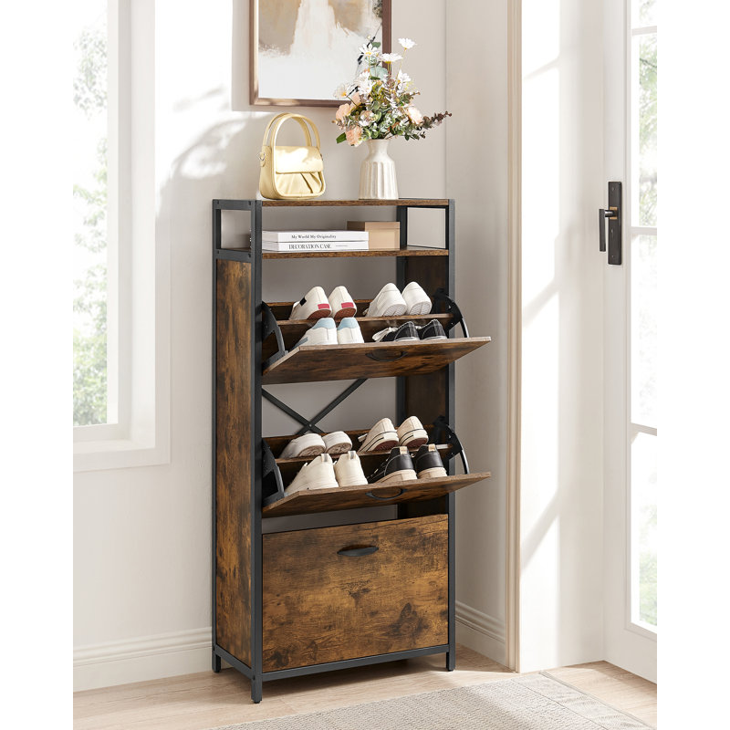 17 Stories Open 18 Pair Shoe Storage Cabinet Reviews Wayfair